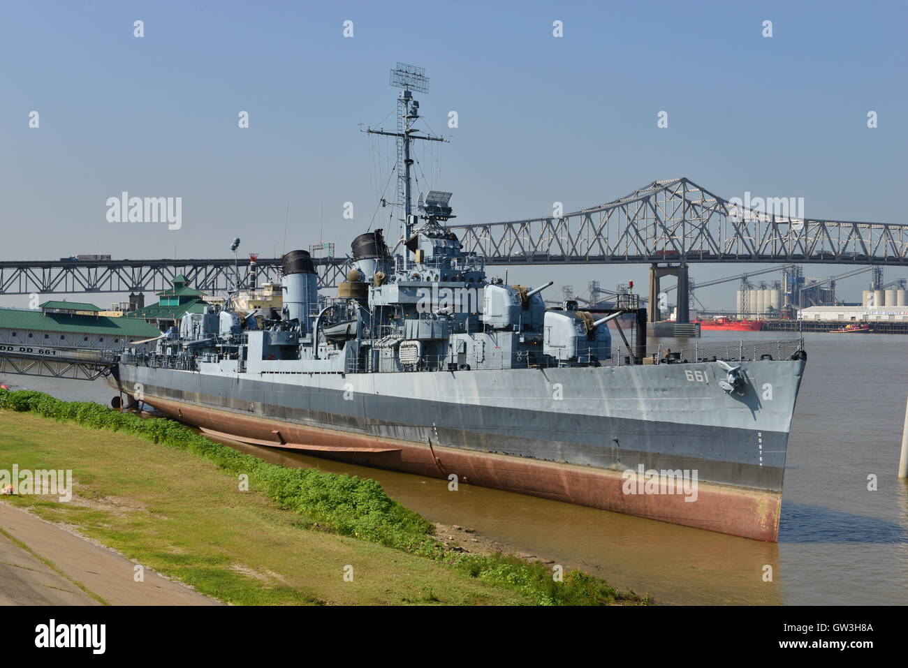 USS Kidd (DD-661) at Baton Rouge in Louisiana Stock Photo - Alamy
