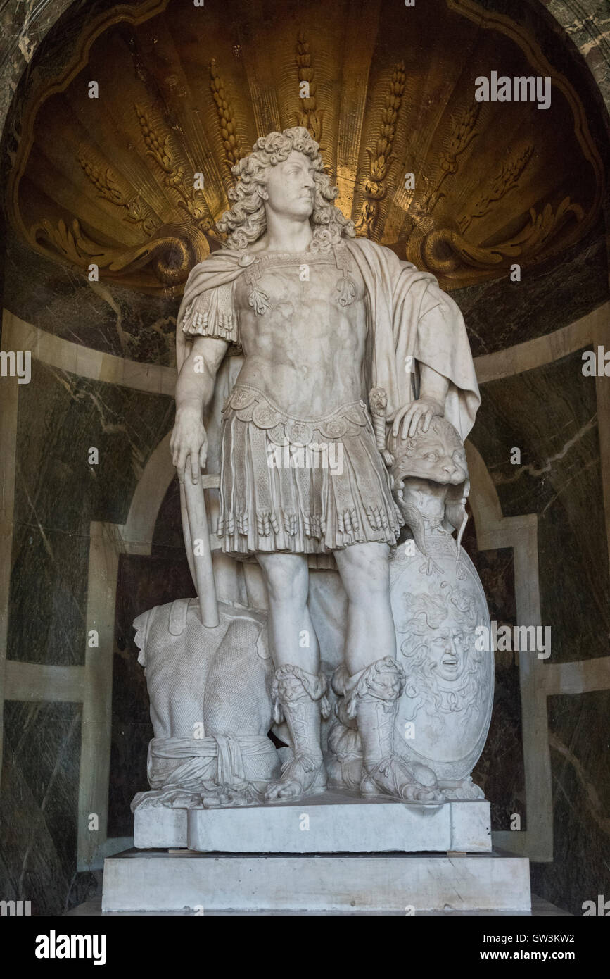 Louis XIV dressed in antique costuem, Venus Room, Palace of Versailles ...