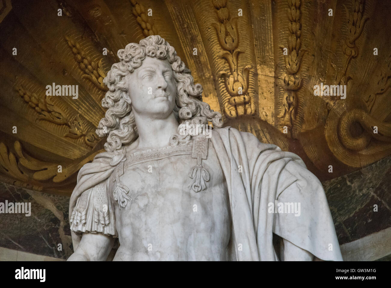 Louis XIV dressed in antique costuem, Venus Room, Palace of Versailles ...