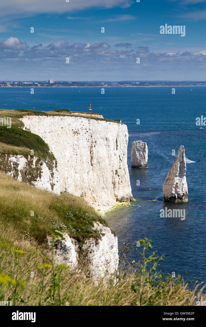 The pinnacles old harry rocks dorset hi-res stock photography and ...