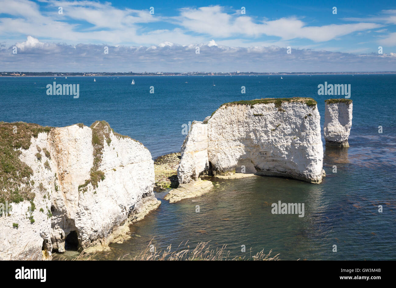Old harry rocks studland hi-res stock photography and images - Alamy