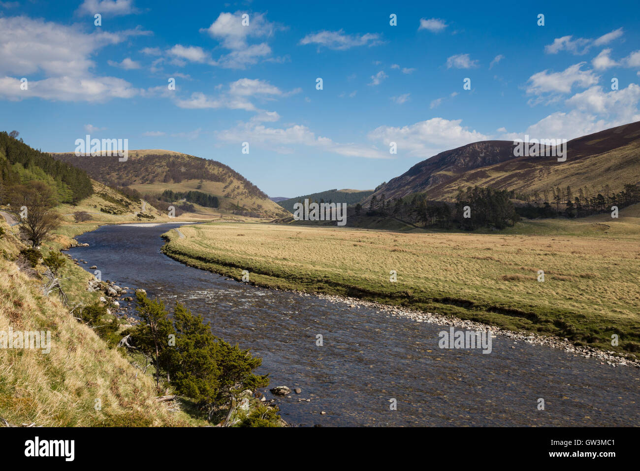The Findhorn Valley, Northern Highlands of Scotland, May 2016 Stock ...