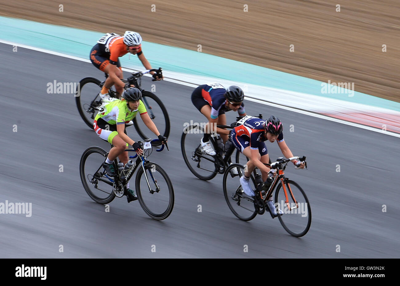 Riders in action during the Revolve24 at Brands Hatch, Swanley Stock Photo - Alamy
