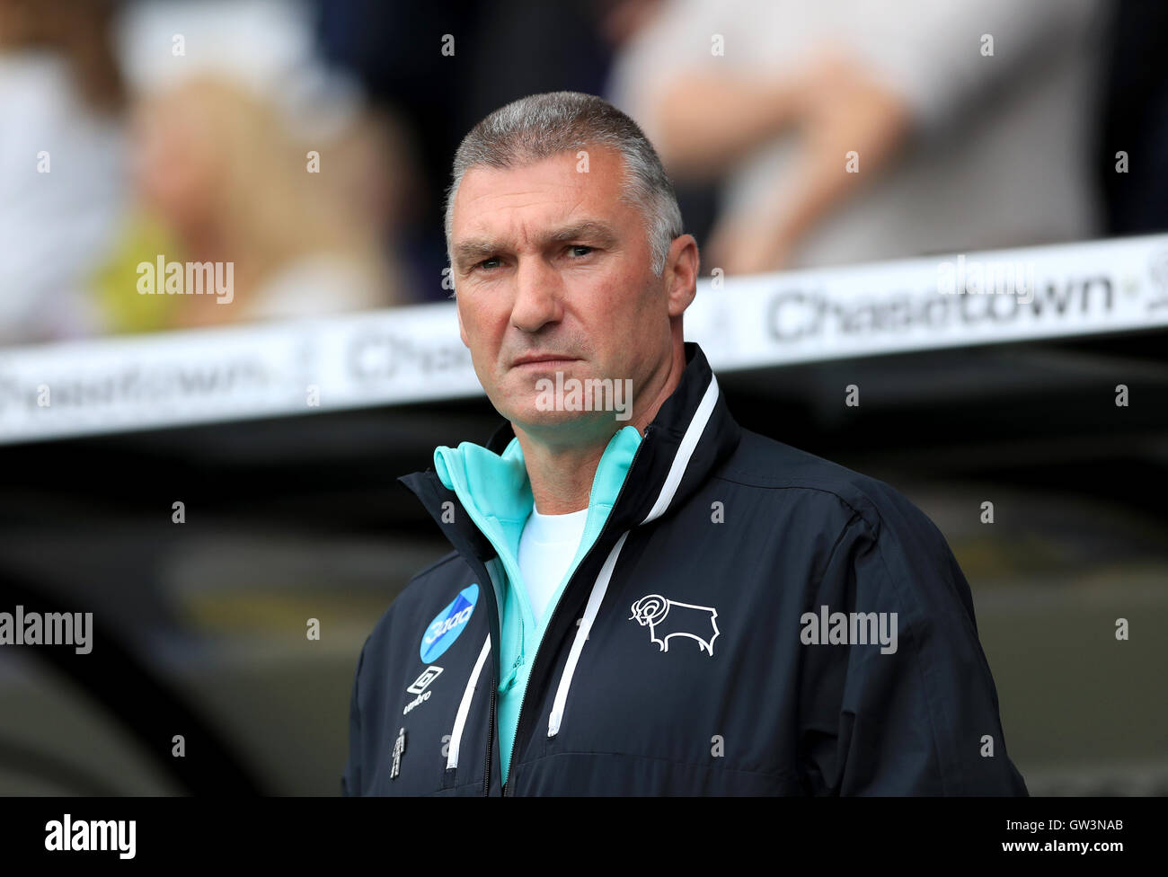 Derby County manager Nigel Pearson during the Sky Bet Championship ...