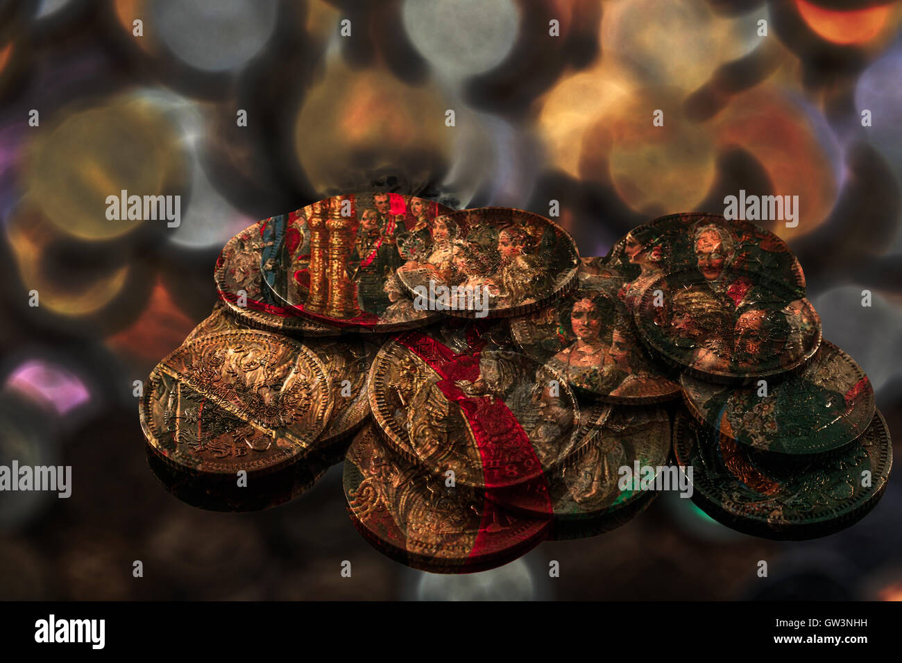 memory of old coins Stock Photo - Alamy