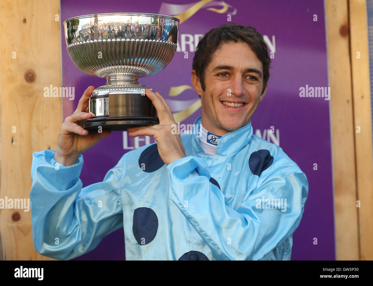 Almanzor's jockey Christophe Soumillon in the parade ring after winning ...
