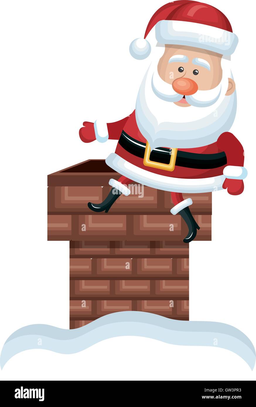 santa claus cartoon Stock Vector Image & Art - Alamy