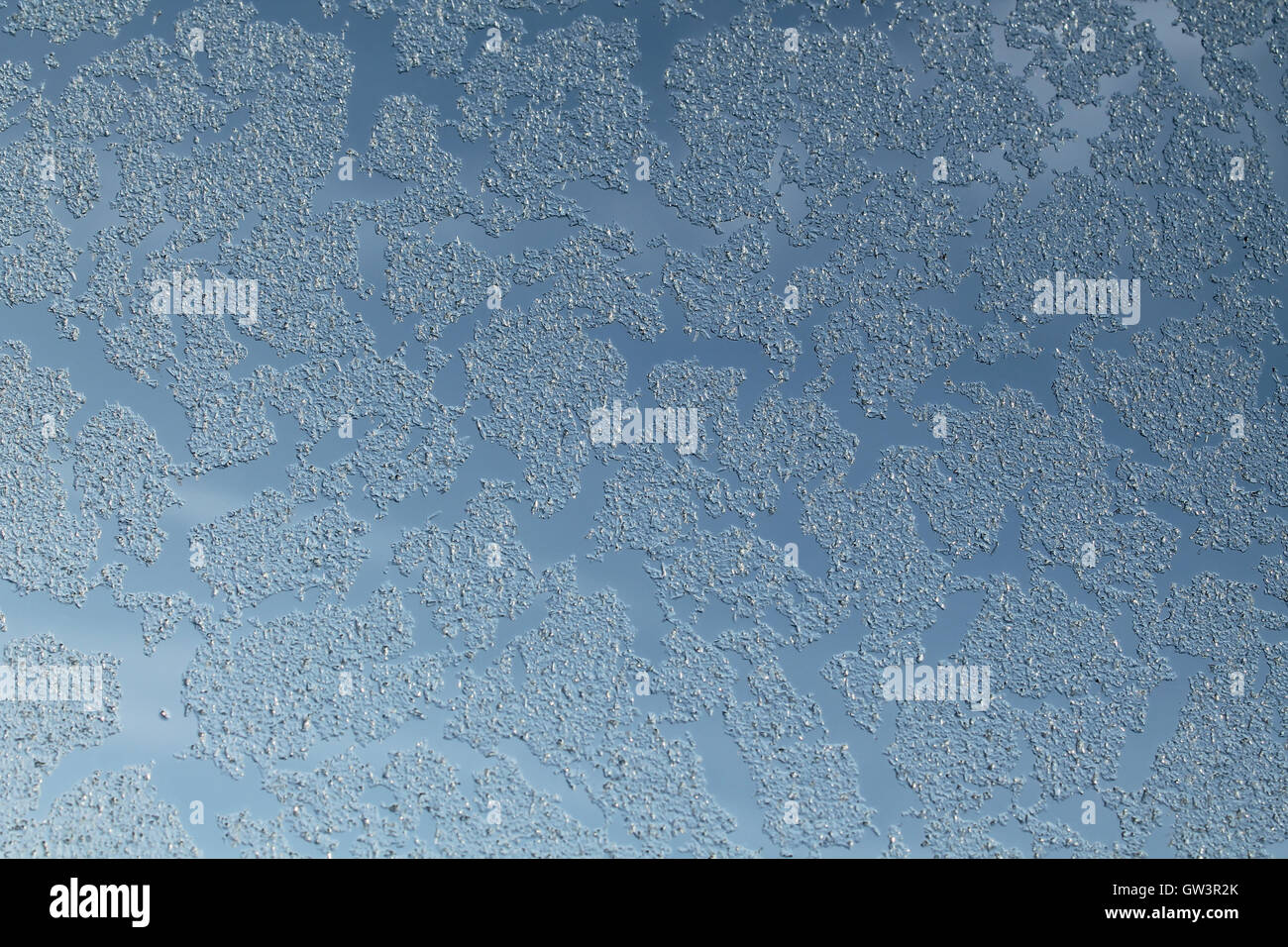 Ice on window screen Stock Photo - Alamy