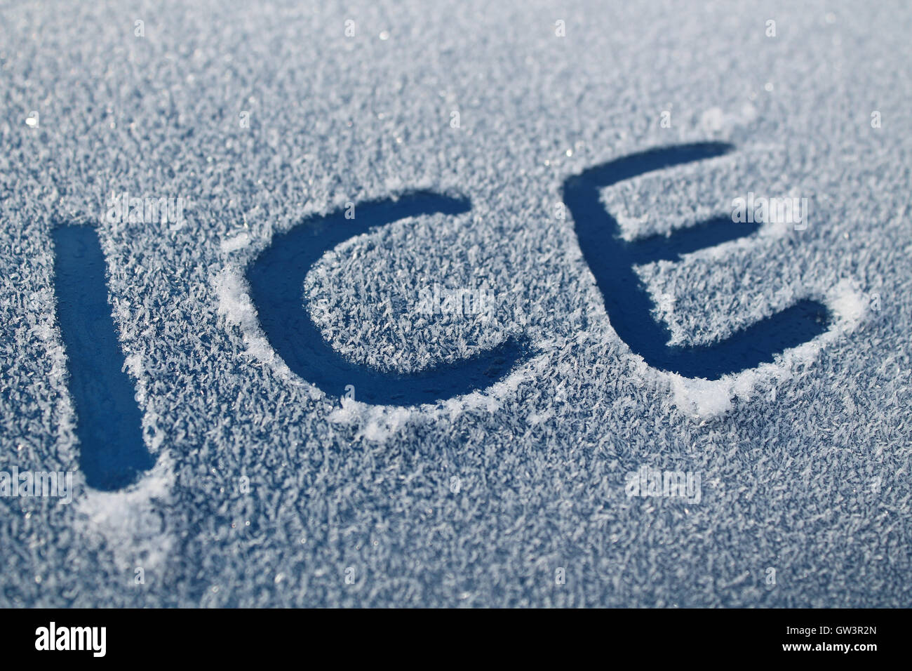 Ice writing hi-res stock photography and images - Alamy