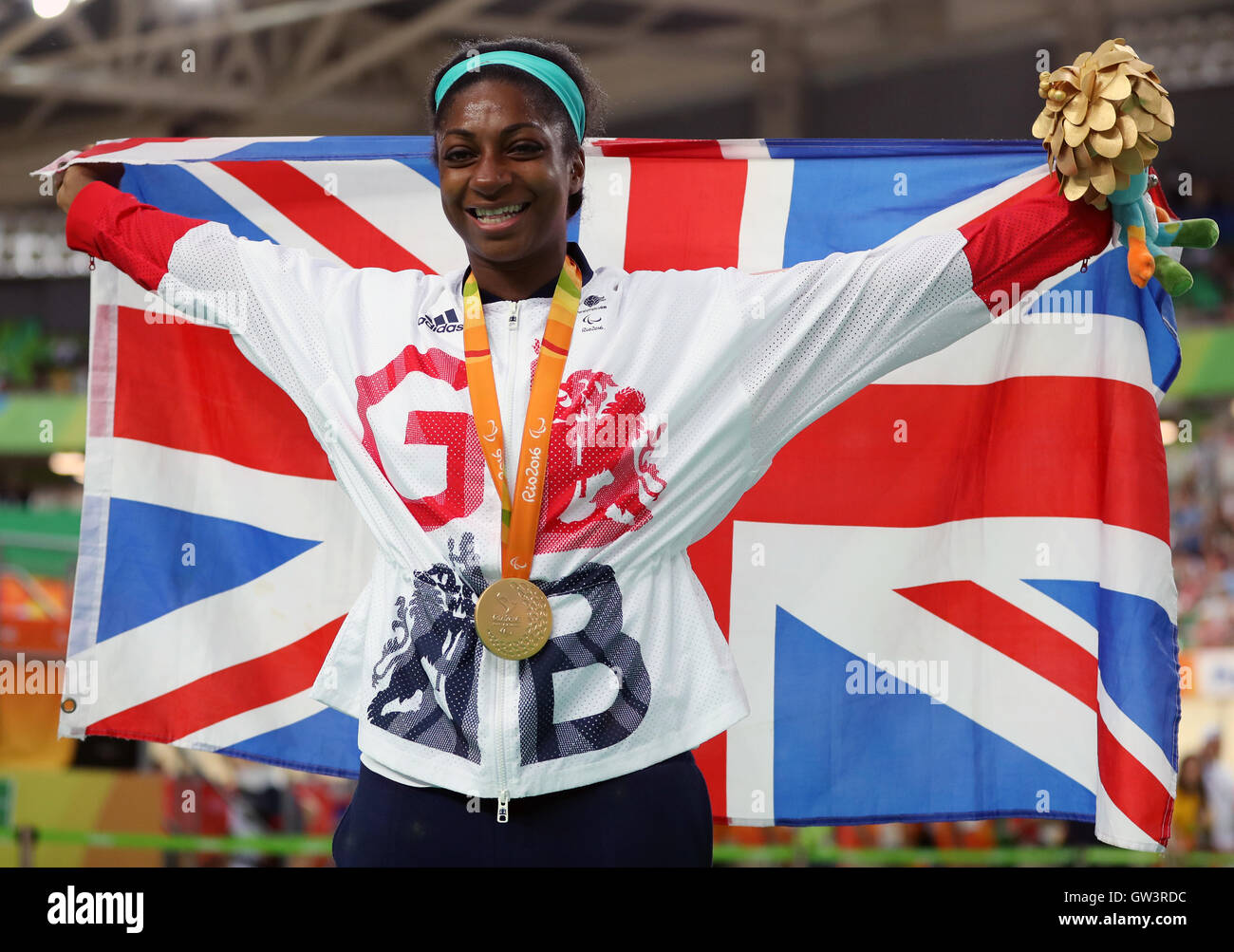 Great Britain's Kadeena Cox celebrates with her Gold medal won in the ...