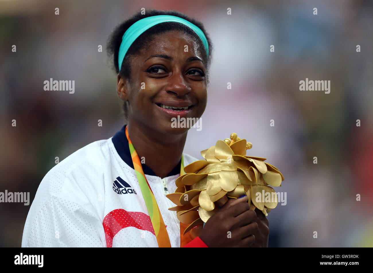 Great Britain's Kadeena Cox celebrates with her Gold medal won in the ...