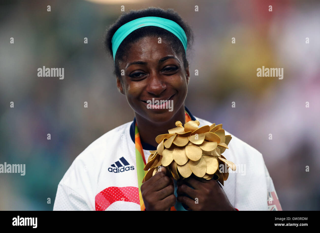 Great Britain's Kadeena Cox celebrates with her Gold medal won in the ...