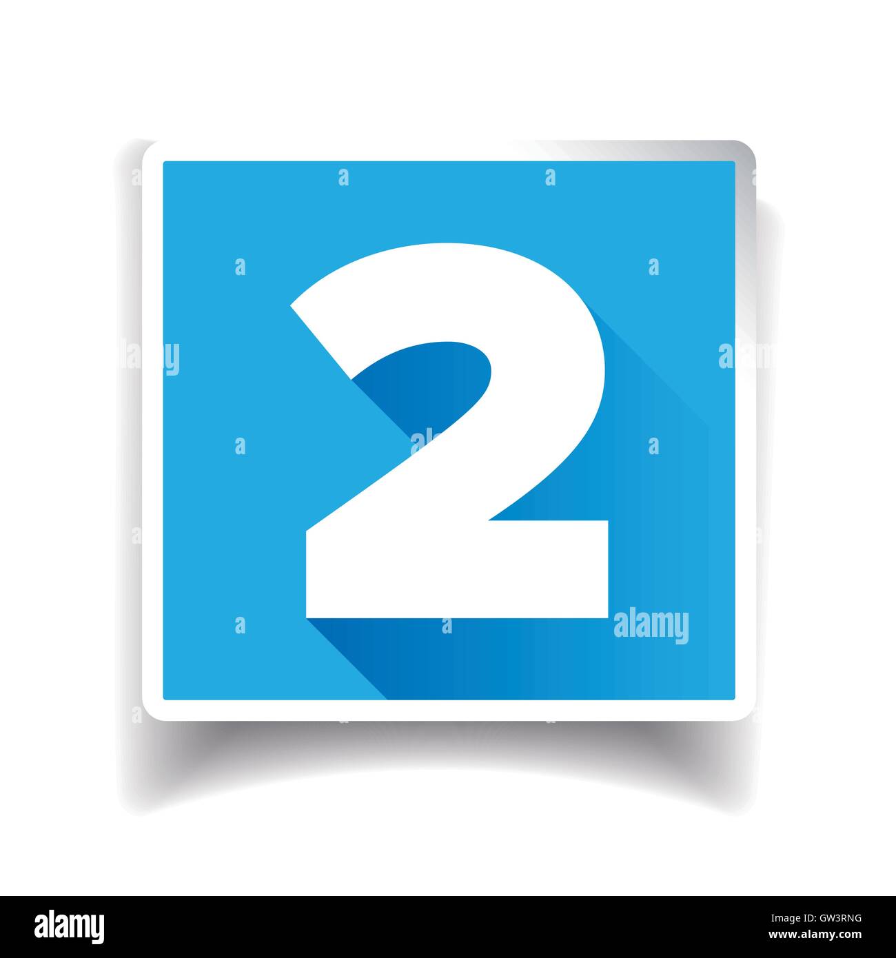 Number two label or number icon Stock Vector Image & Art - Alamy