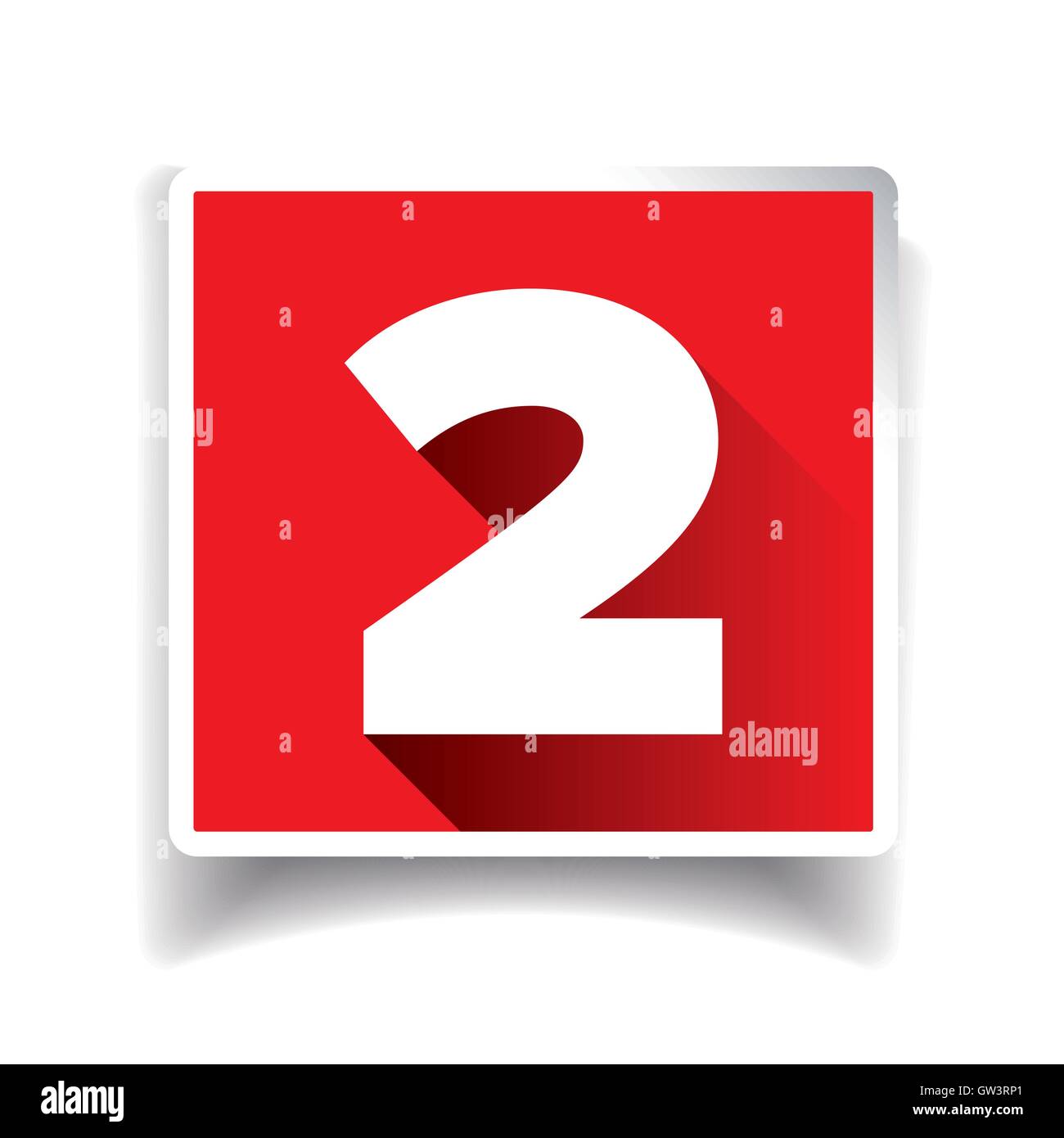 Number two label or number icon Stock Vector Image & Art - Alamy