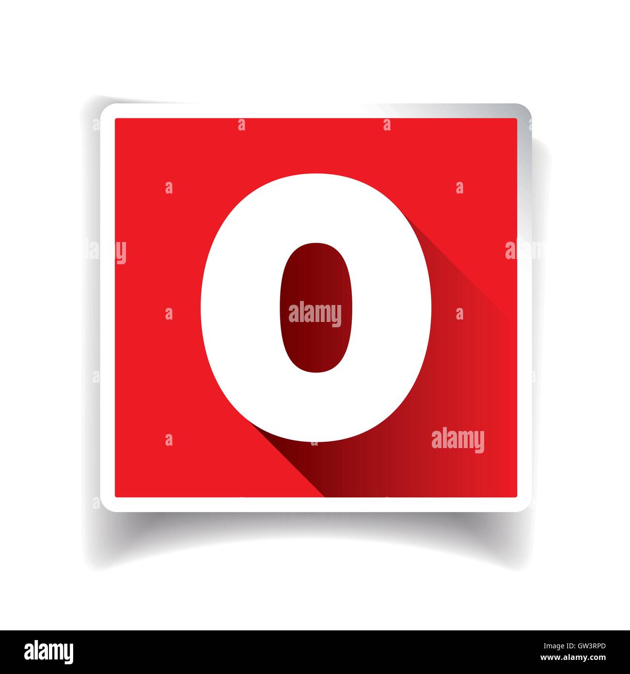 Number zero label or number icon Stock Vector Image & Art - Alamy