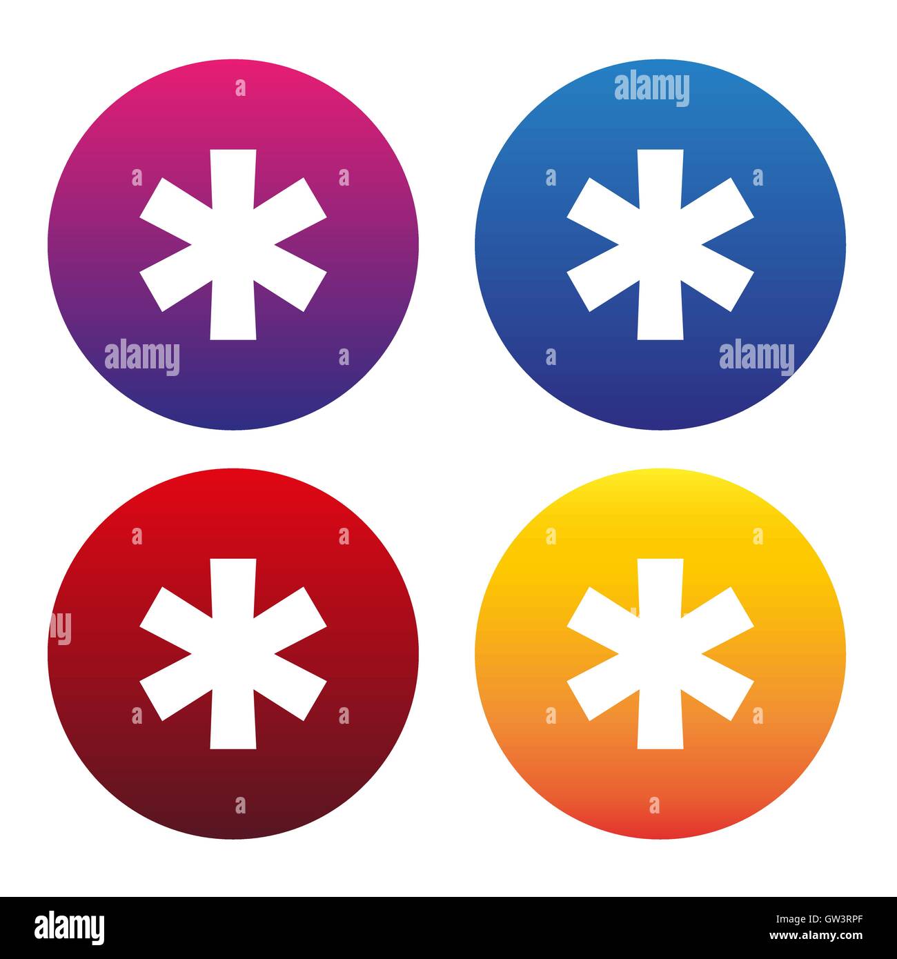 Asterisk sign or symbol hi-res stock photography and images - Alamy