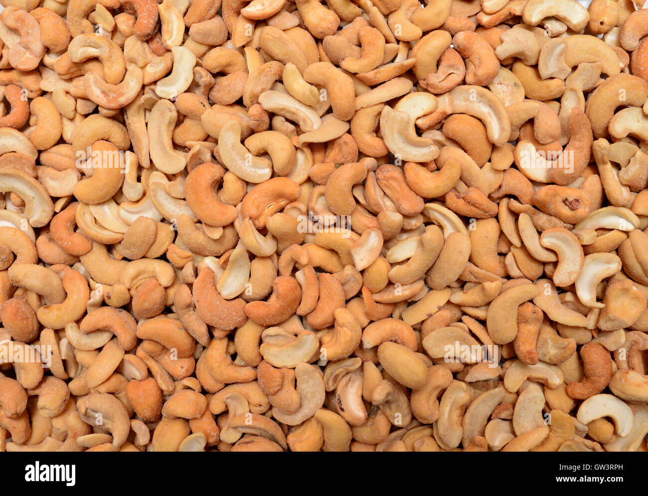 Roasted cashews nuts food texture pattern as background Stock Photo - Alamy