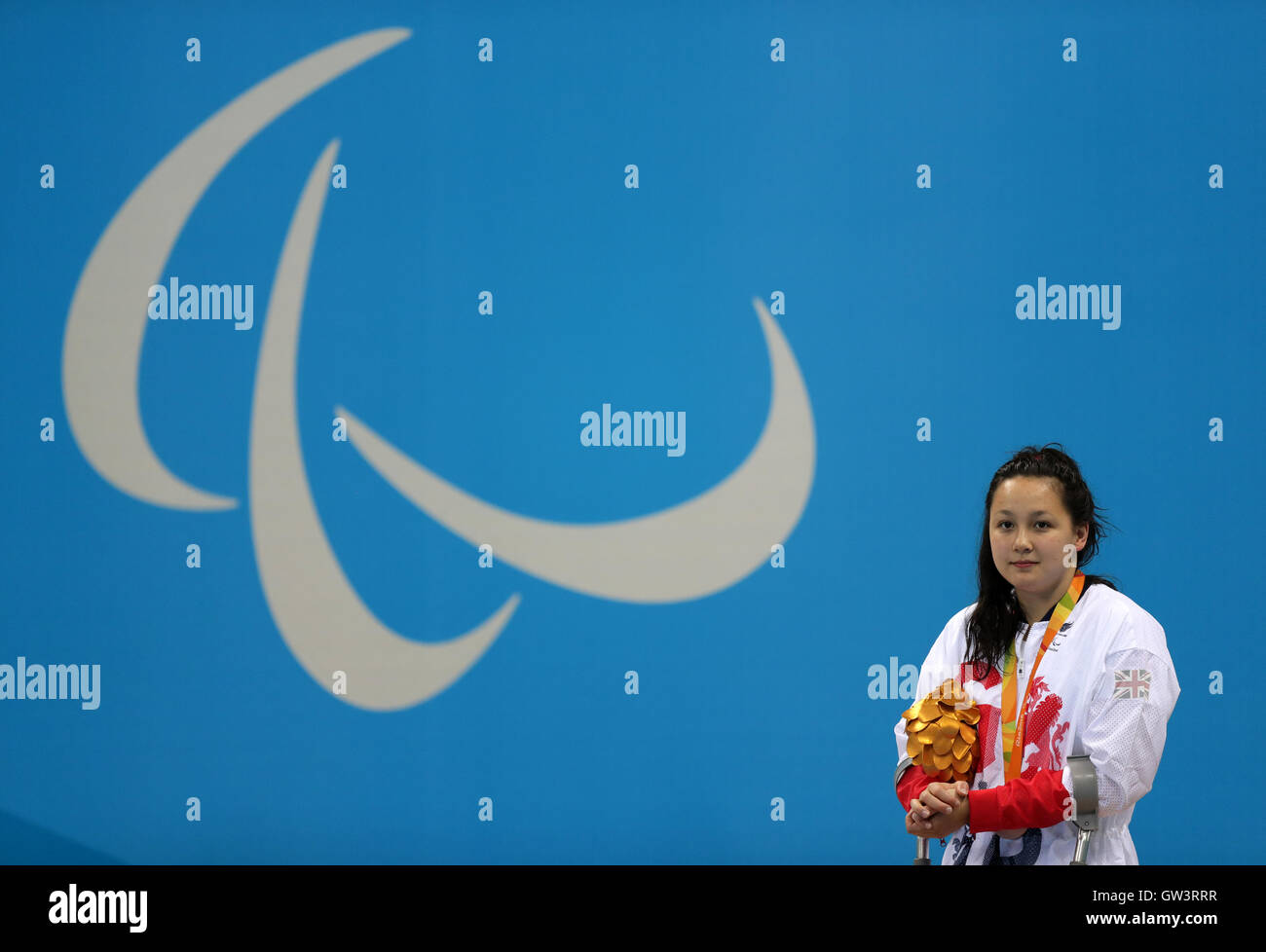 Great Britain's Alice Tai with her Bronze medal won in the Women's 100m ...