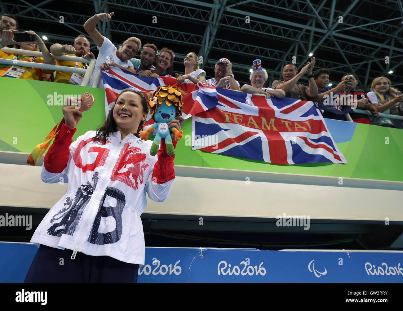 Great Britain's Alice Tai with her Bronze medal won in the Women's 100m ...