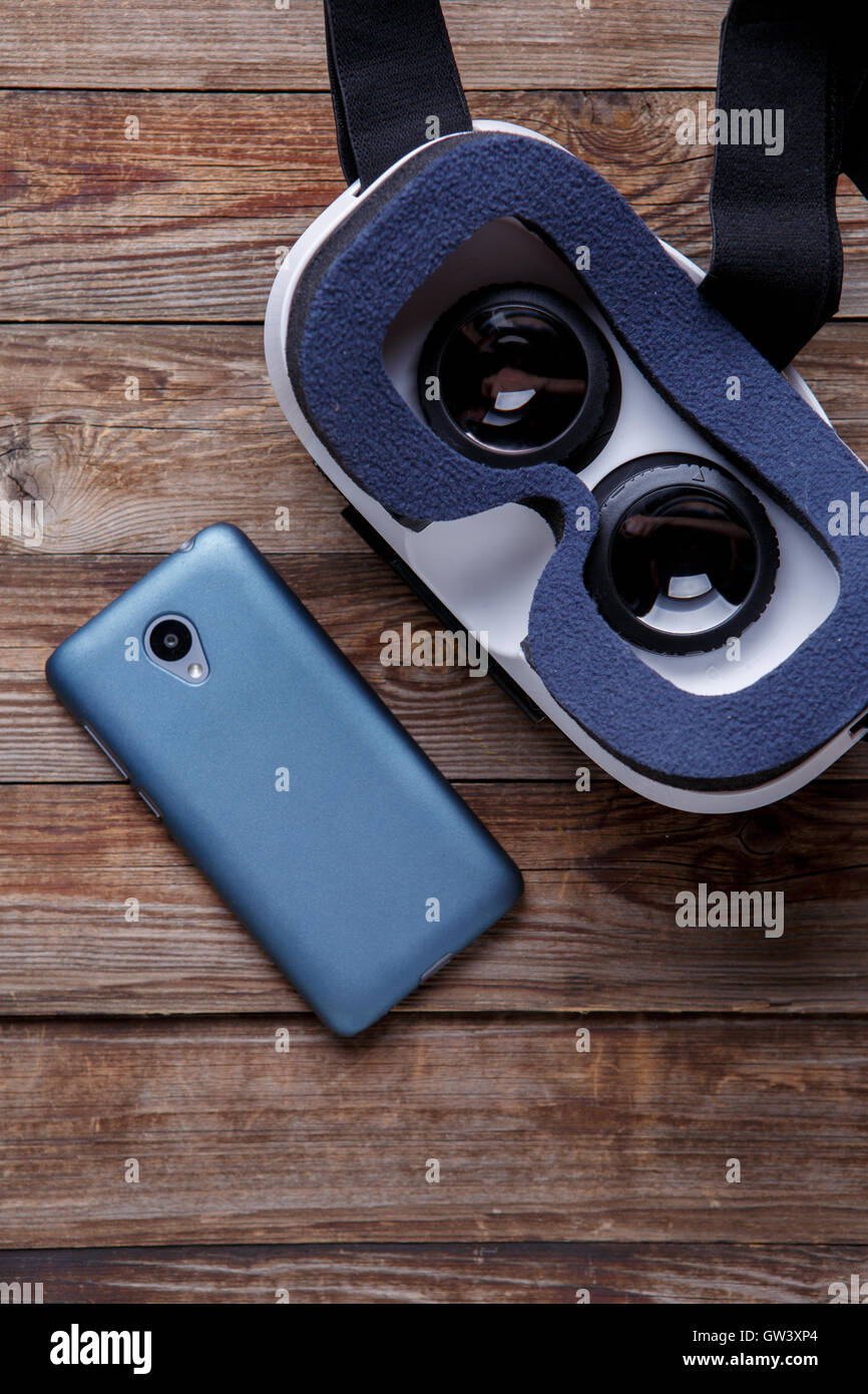 virtual vr glasses goggles headset Stock Photo - Alamy