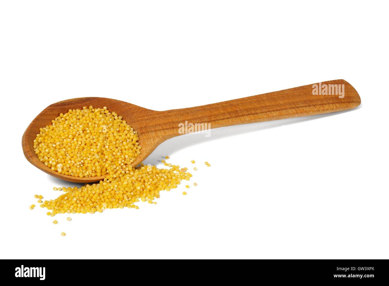 Spoon with millet Stock Photo - Alamy