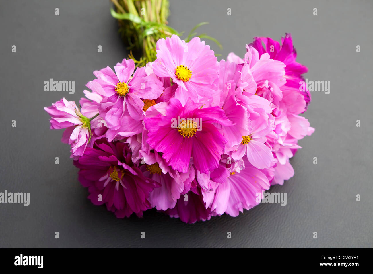 Pink cosmos flower in wedding bouquet Stock Photo - Alamy