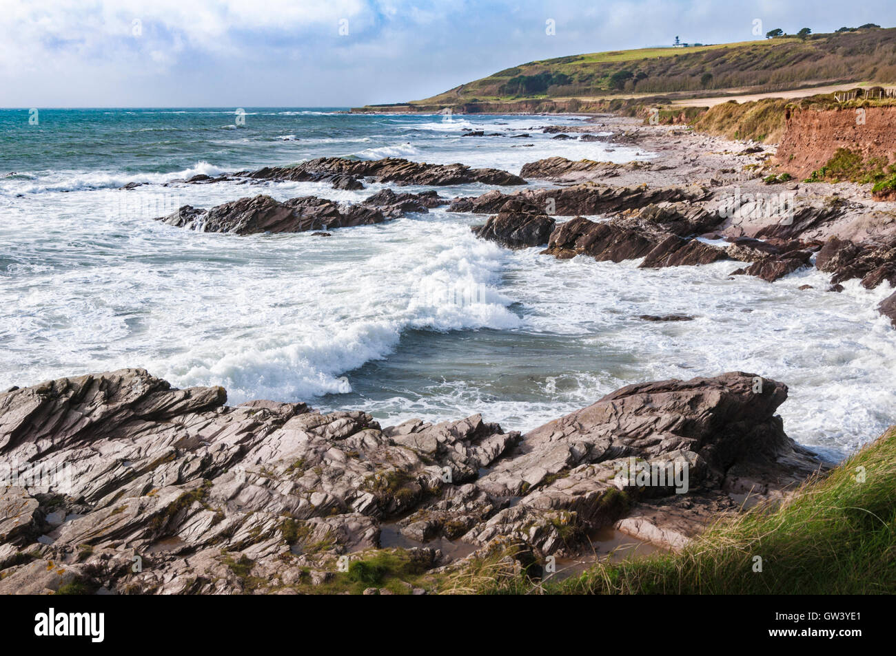 Reddish-purple mudstones & green-grey siltstones of the Lower Devonian ...