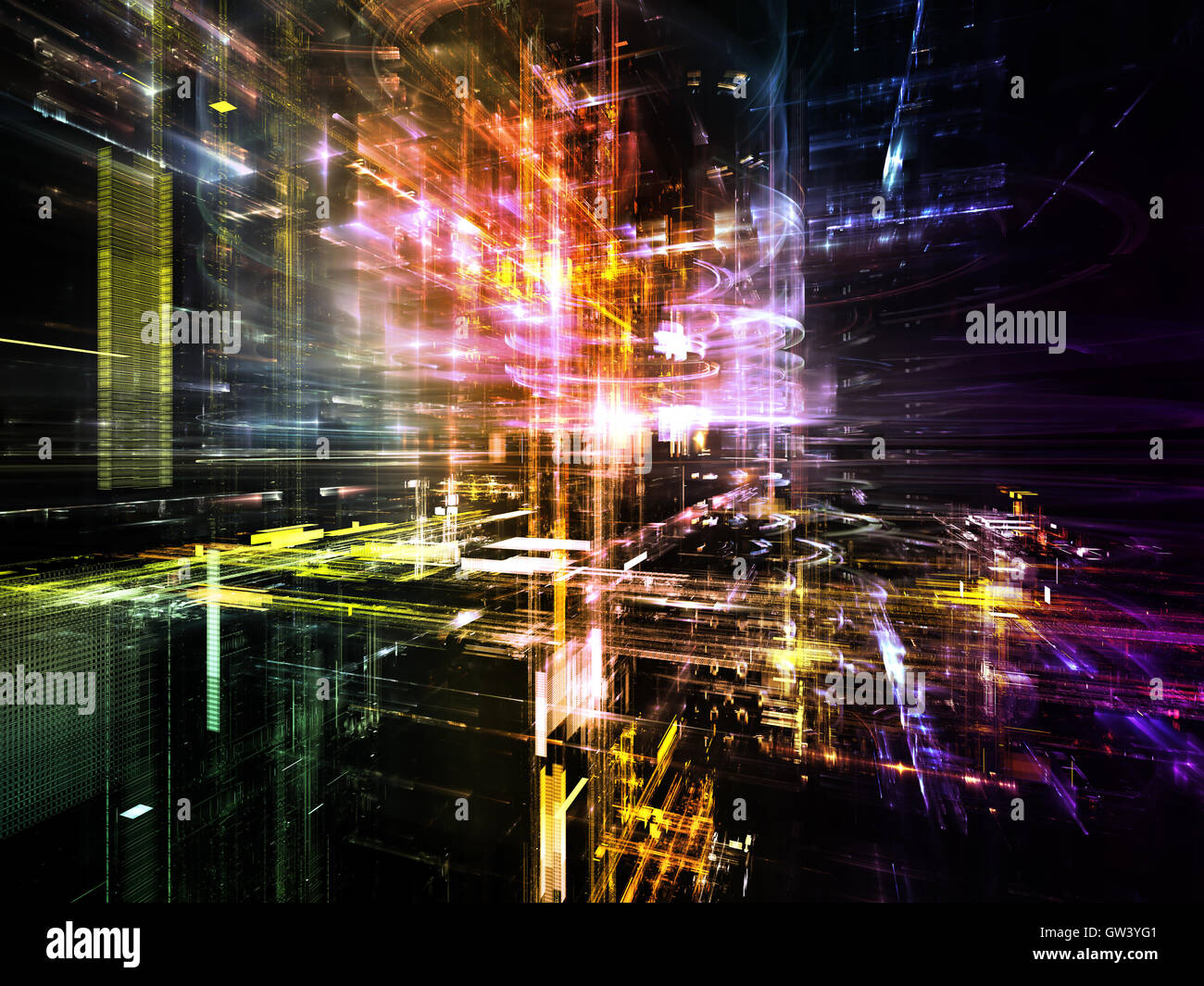 Way of Fractal World Stock Photo - Alamy