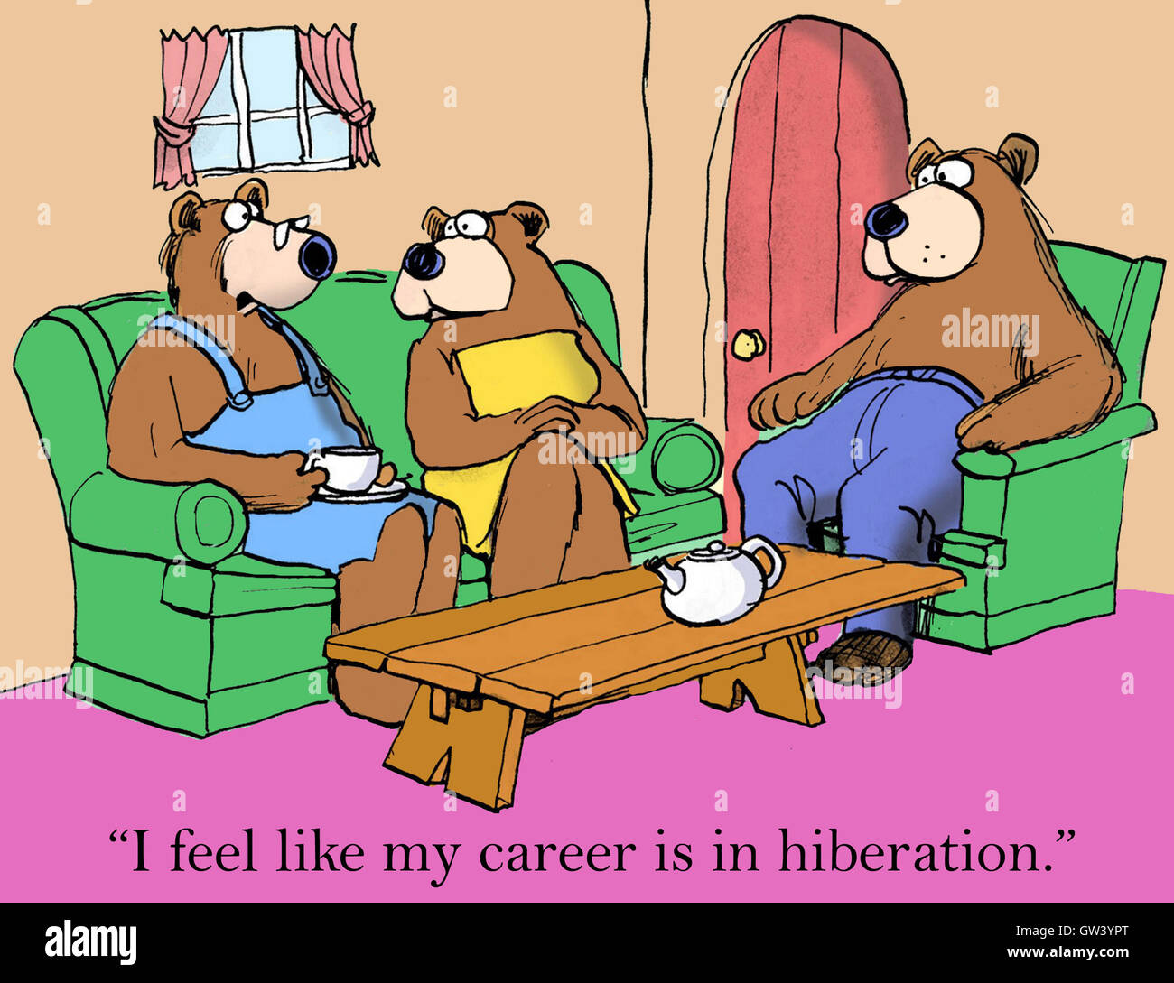 Career cartoon kids hi-res stock photography and images - Alamy
