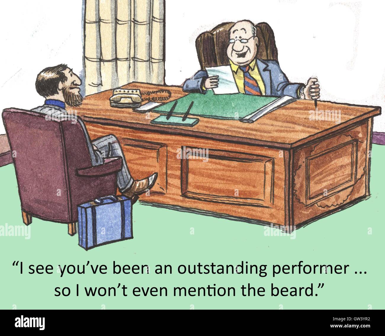 Interview cartoon hi-res stock photography and images - Alamy