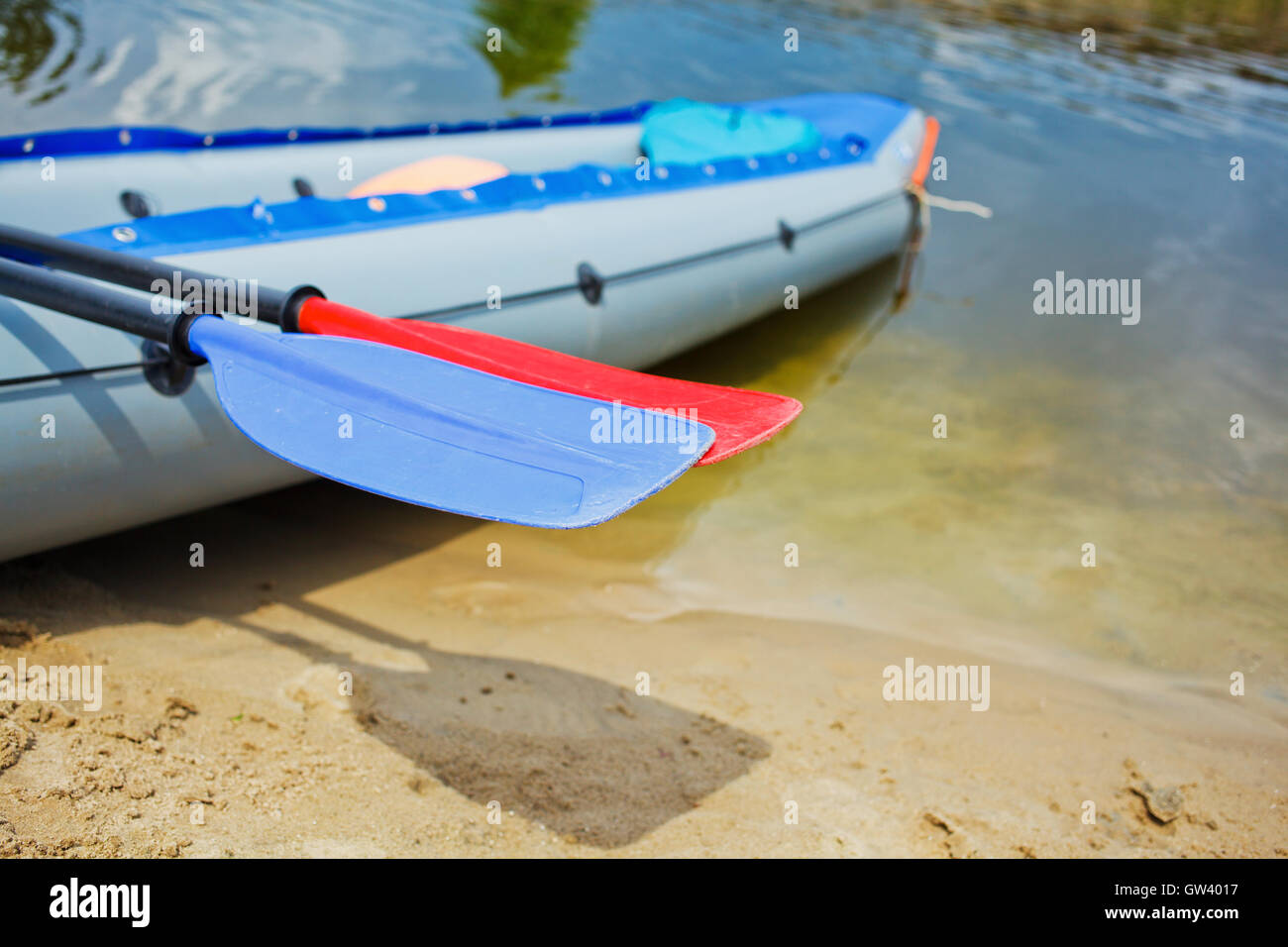 paddles for white water rafting Stock Photo - Alamy