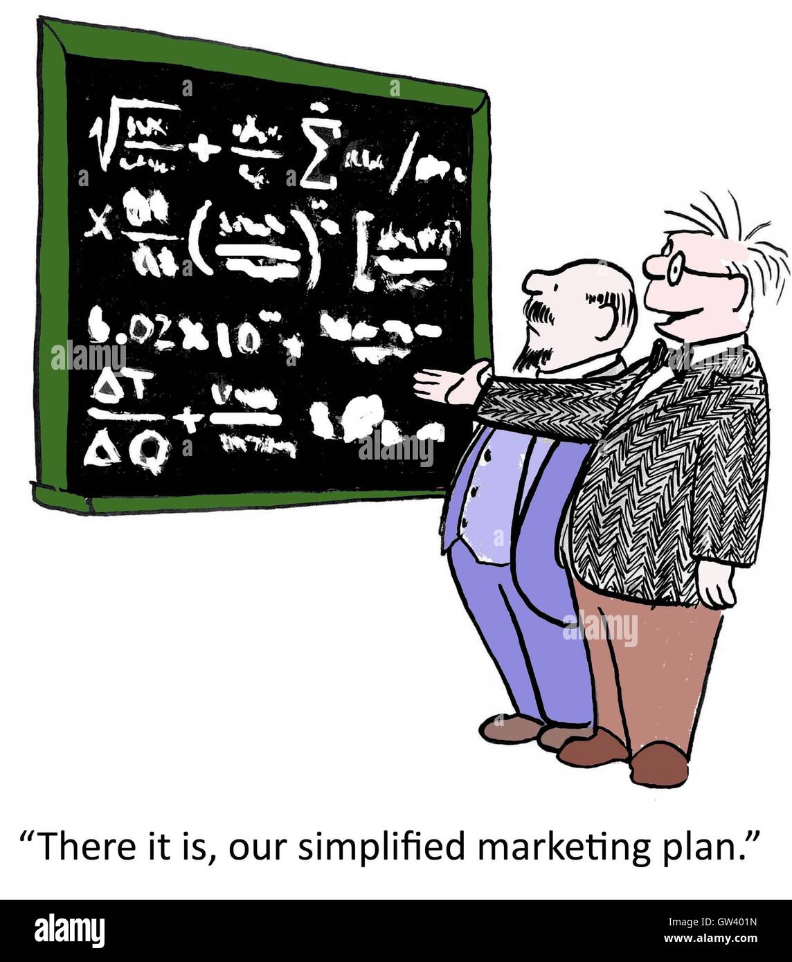 Business plan cartoon hi-res stock photography and images - Alamy