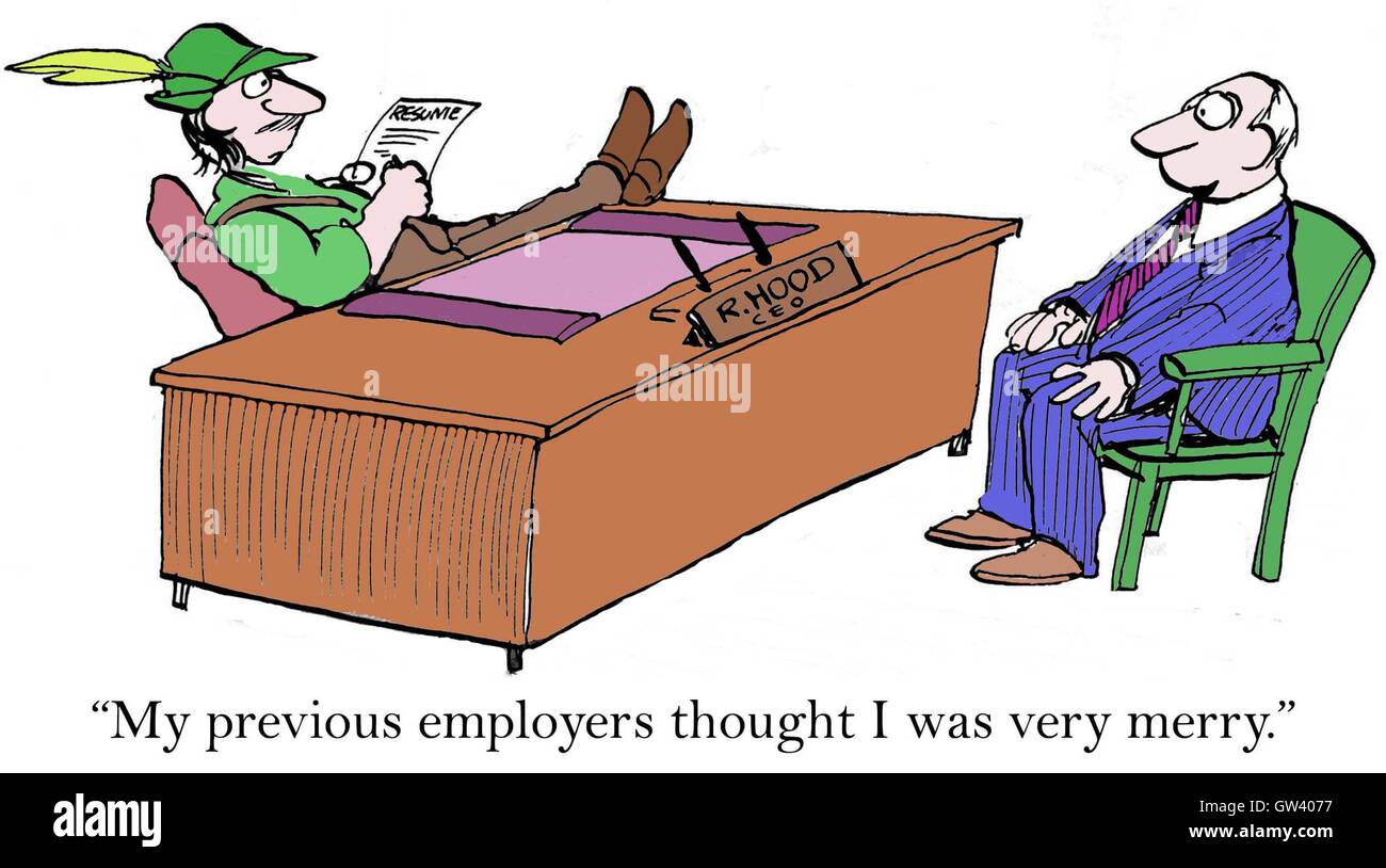 Funny job interview Cut Out Stock Images & Pictures - Alamy