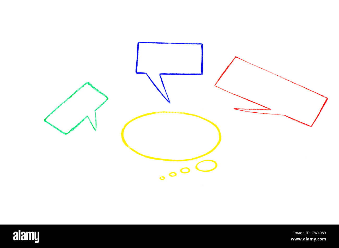 talk box isolated on white Stock Photo - Alamy