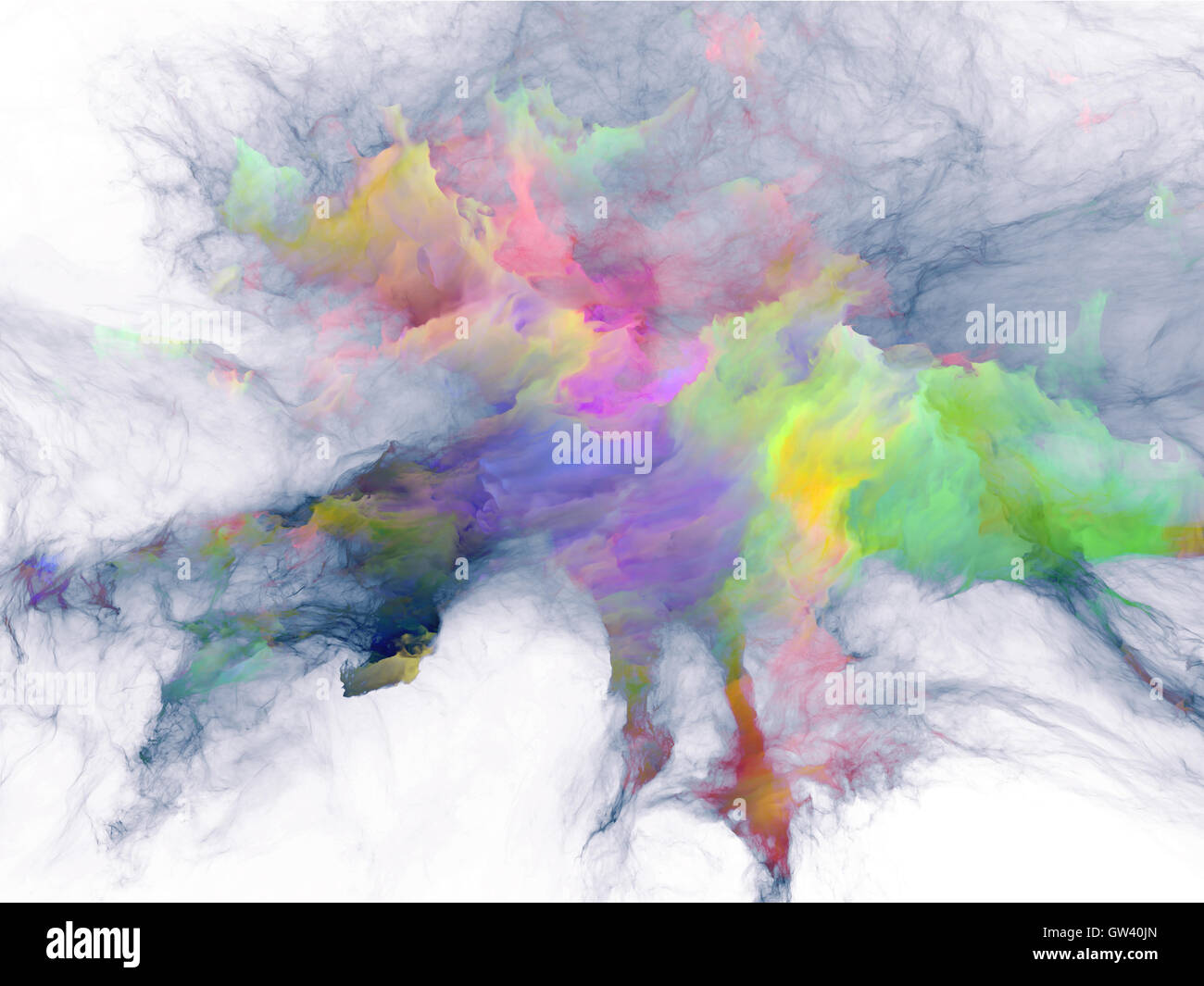 Elements of Fractal Burst Stock Photo - Alamy