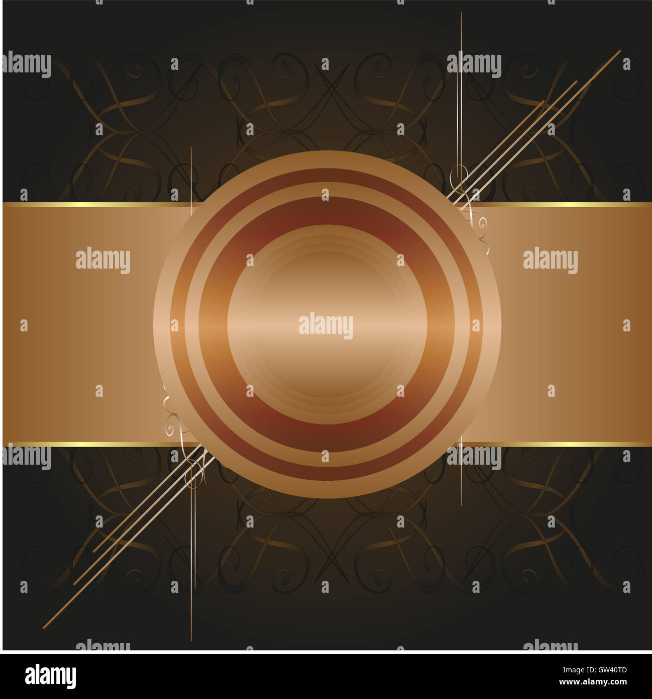 Circle ornament in medieval style for decorate plates background Stock ...