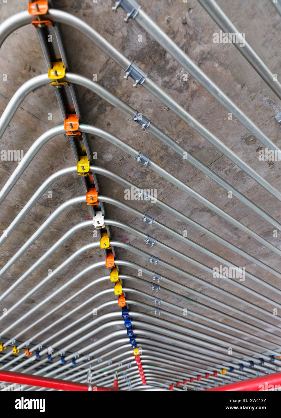 pipes on wall Stock Photo - Alamy
