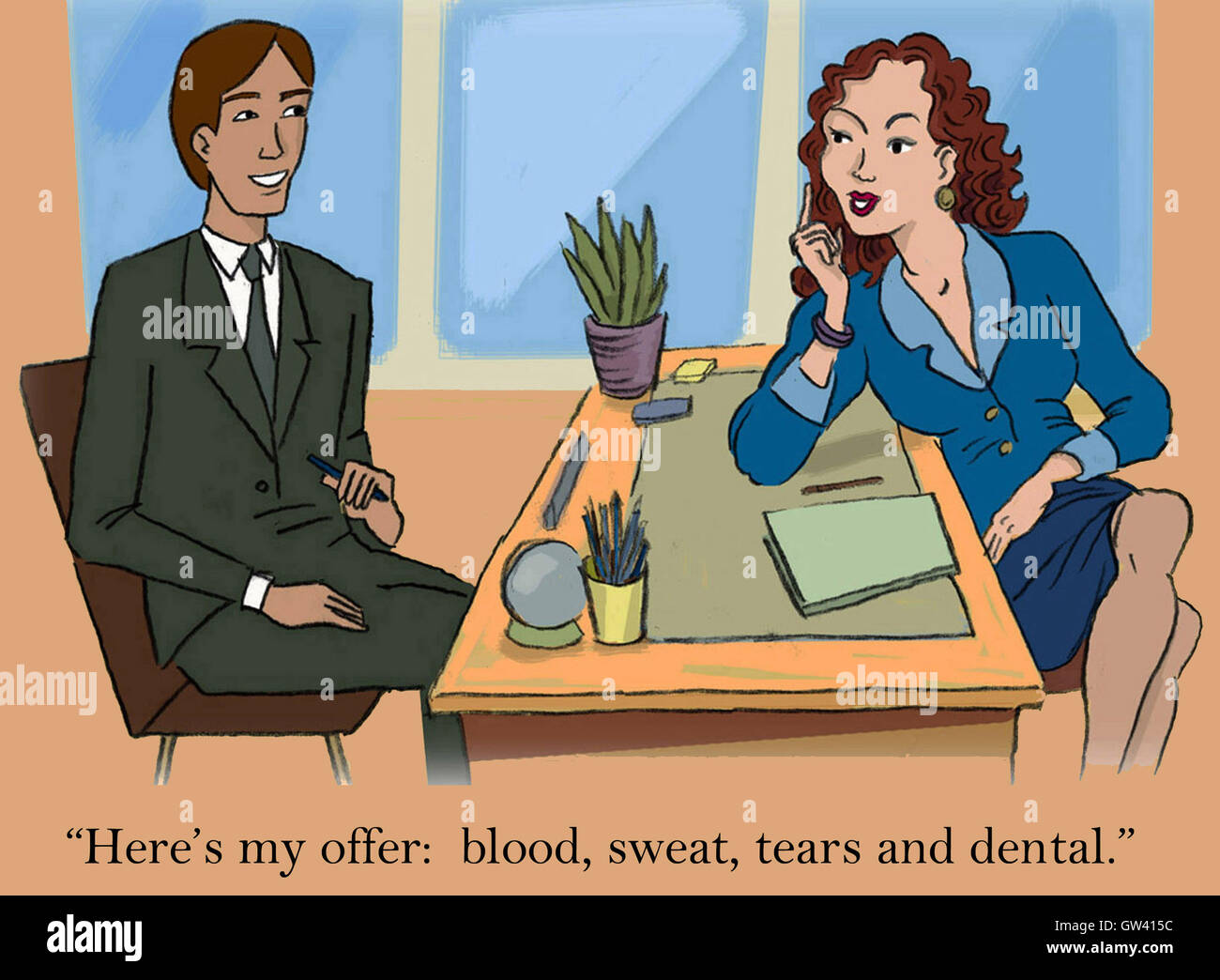 Job offer benefits hi-res stock photography and images - Alamy