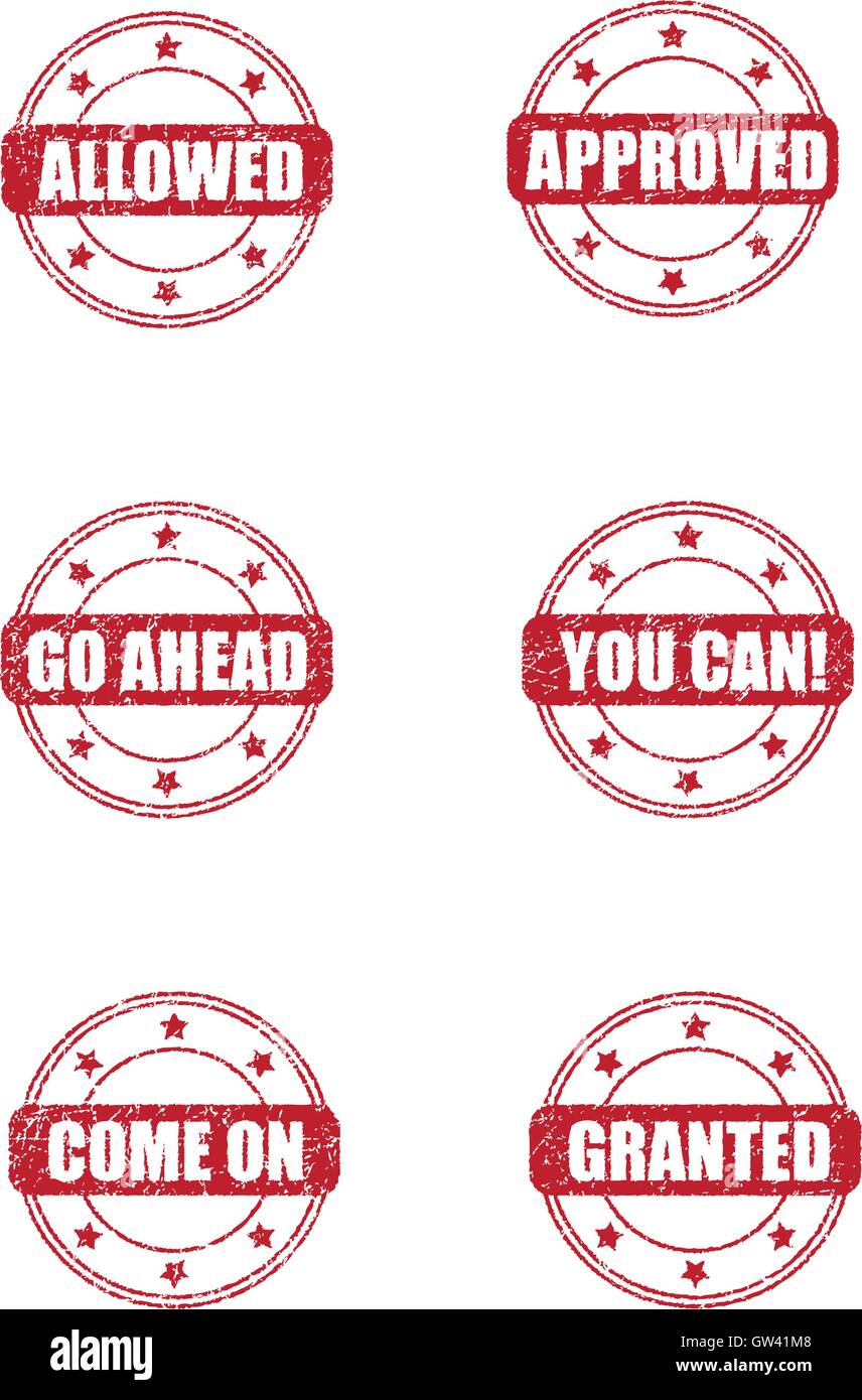 Red stamp vector vectors Stock Vector Images - Alamy