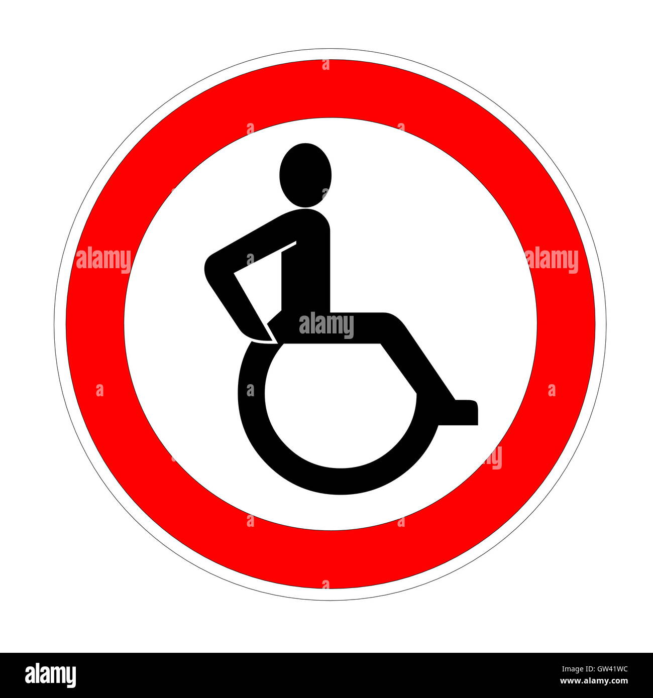 Accessible entrance sign Cut Out Stock Images & Pictures - Alamy