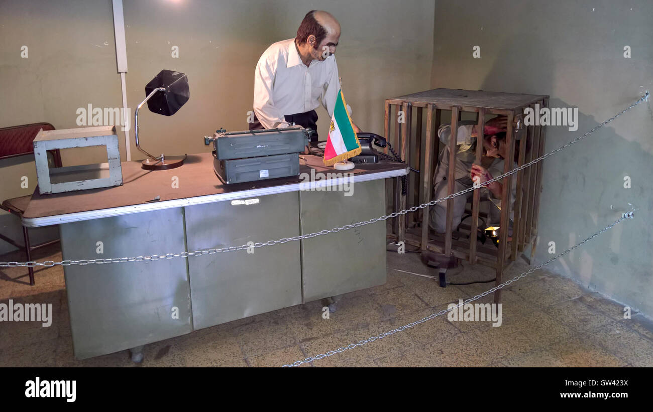 IR-THR-066 Tehran, Wax Sculpture Of Prisoner Tortured In SAVAK Anti ...