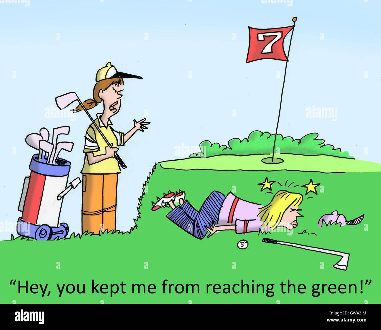 Golfer accident hi-res stock photography and images - Alamy