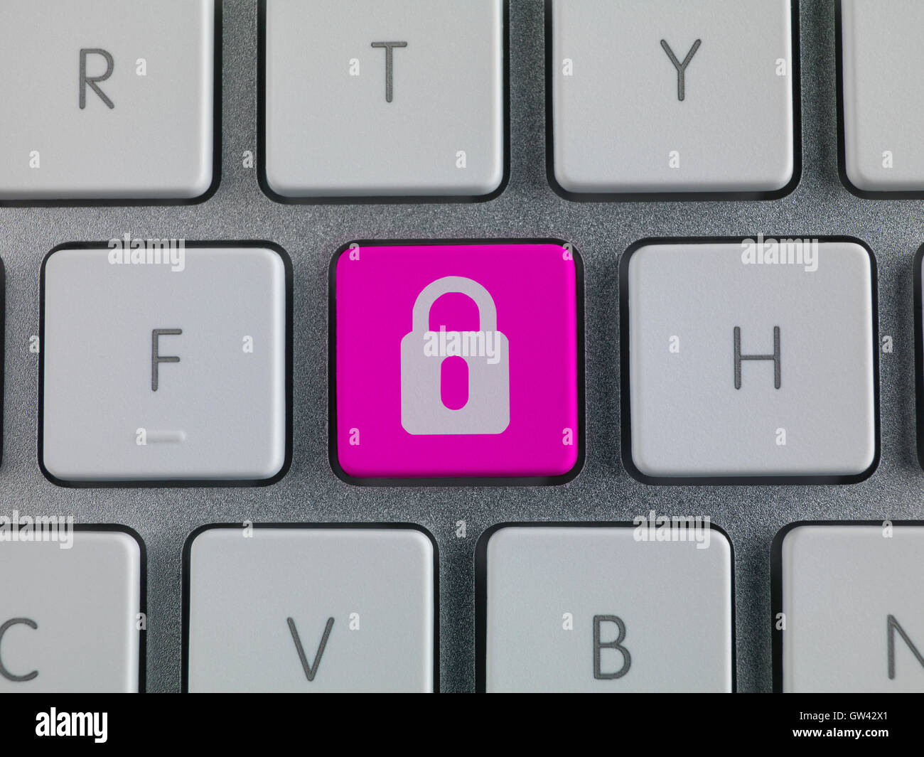 Purple lock close icon hi-res stock photography and images - Alamy