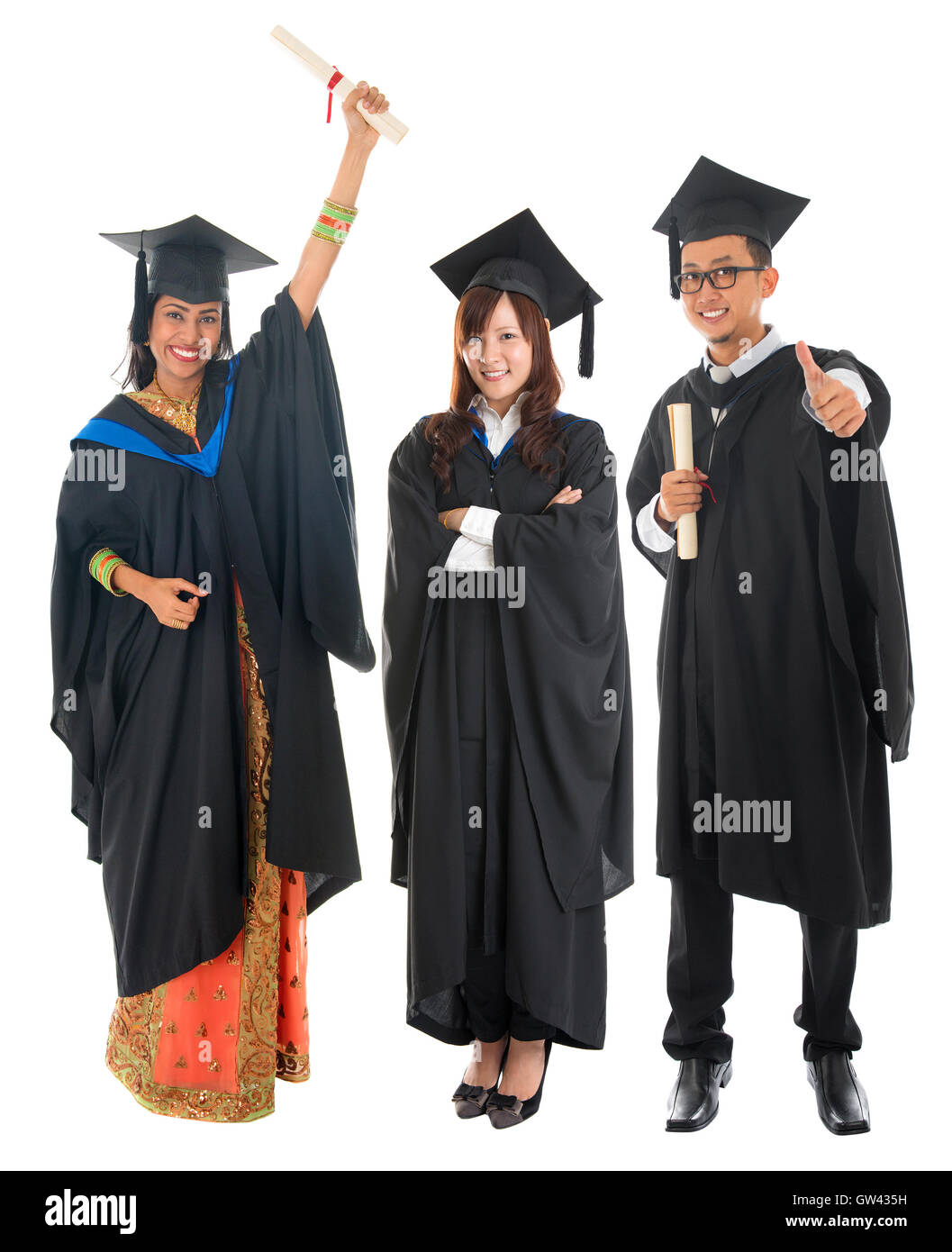 Indian boy graduation degree Cut Out Stock Images & Pictures - Alamy