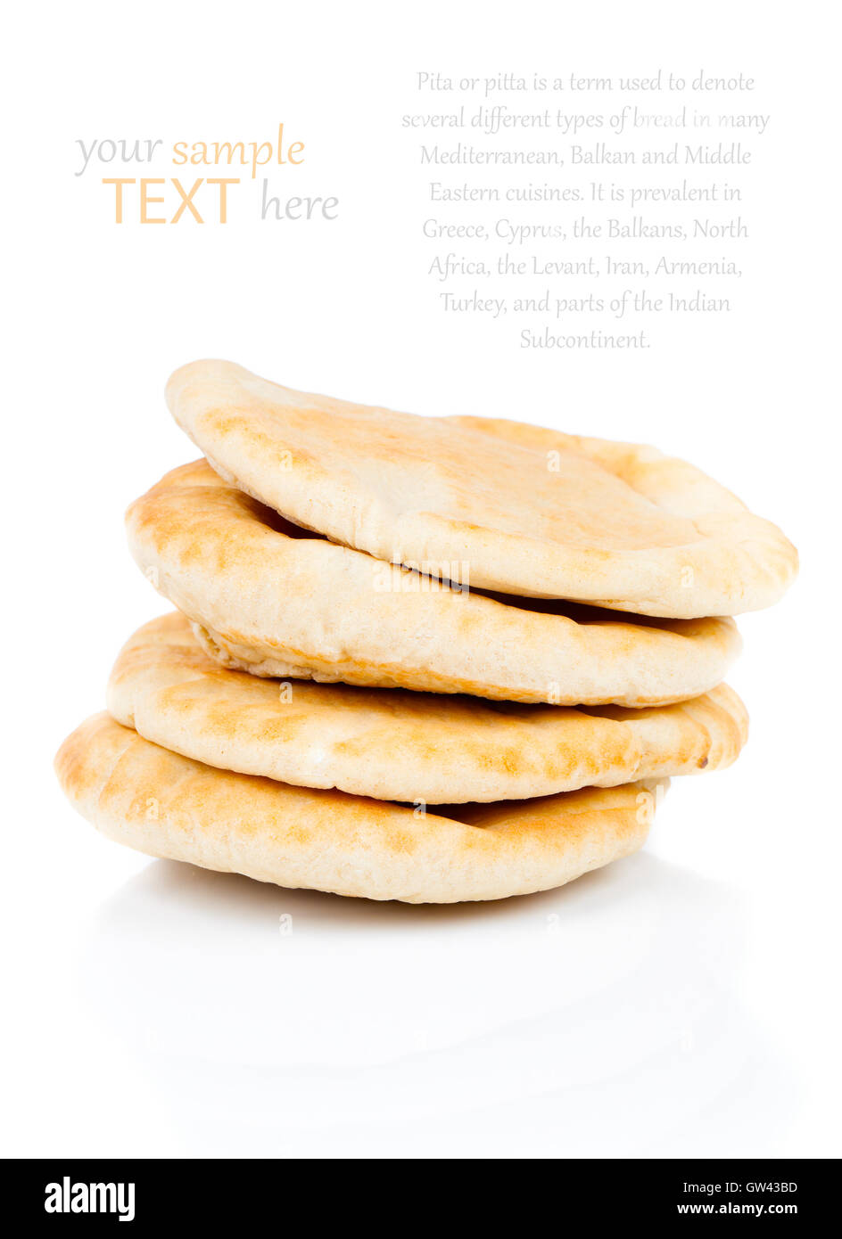 pitta bread (Lebanese Bread Stock Photo - Alamy