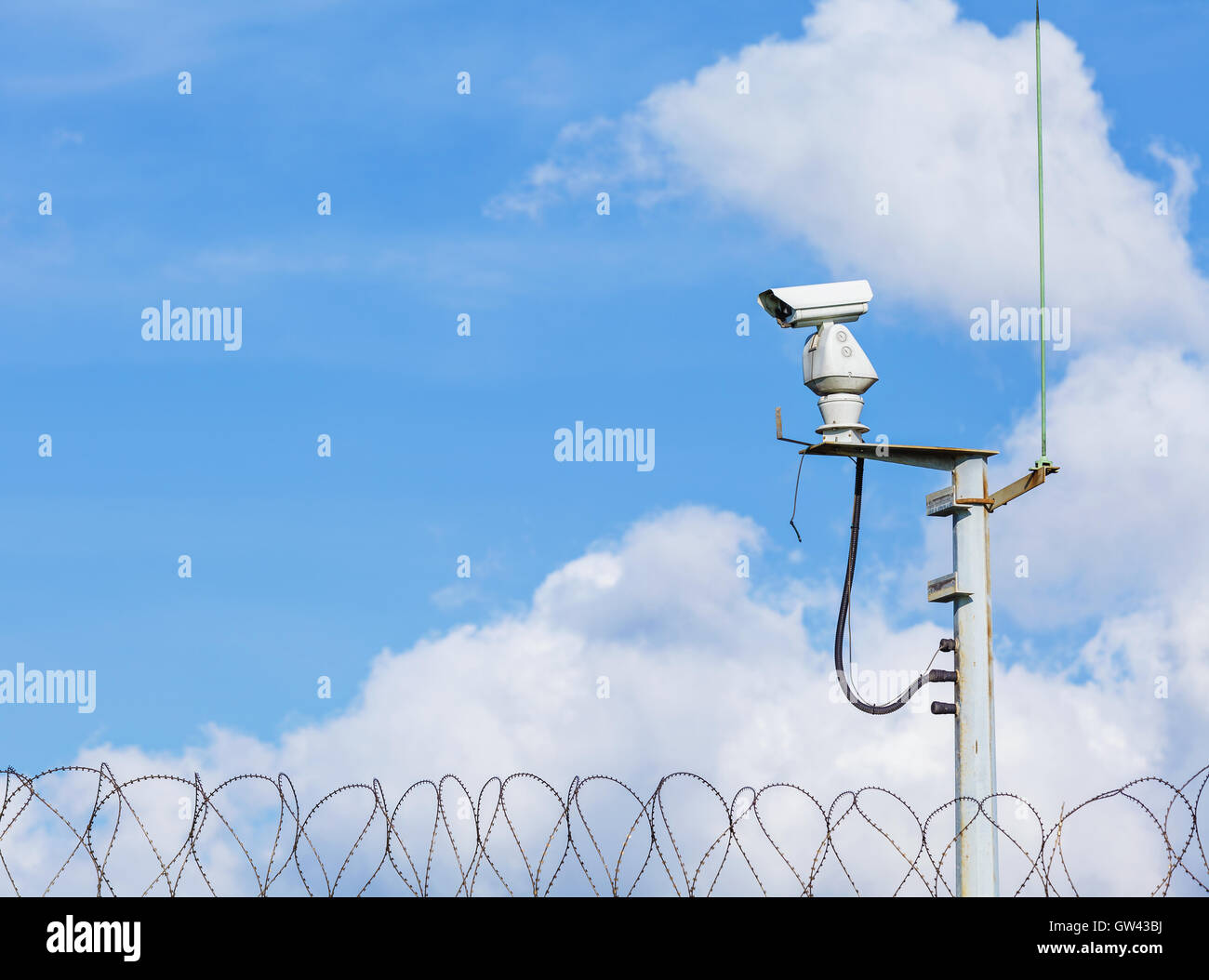 Fence cctv camera hi-res stock photography and images - Alamy