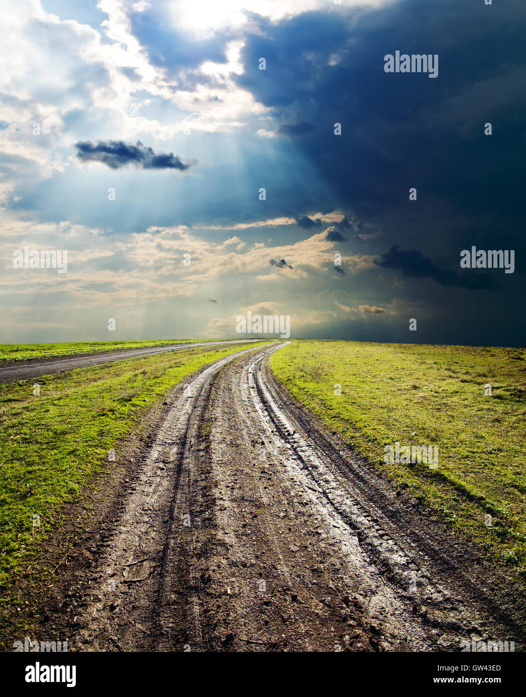 Dirty soil under green grass hi-res stock photography and images - Alamy