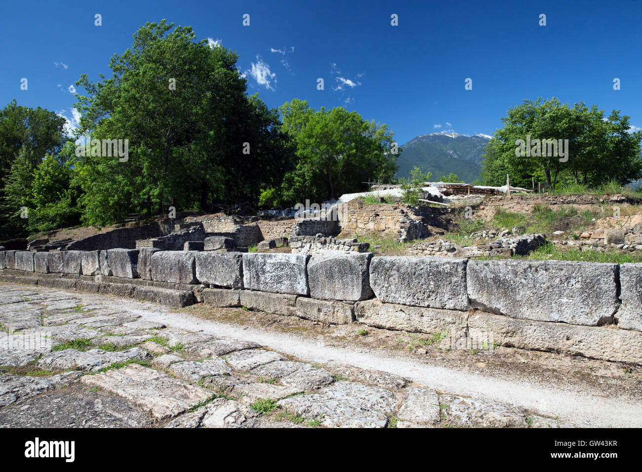 ruins in Dion, Greece Stock Photo - Alamy