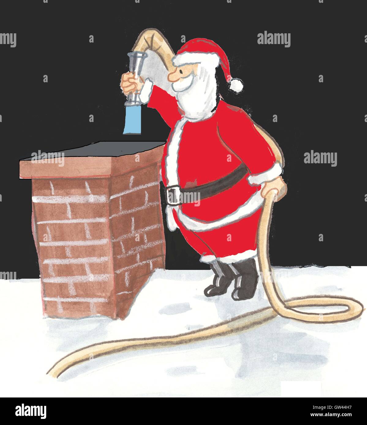 Cartoon santa hi-res stock photography and images - Alamy