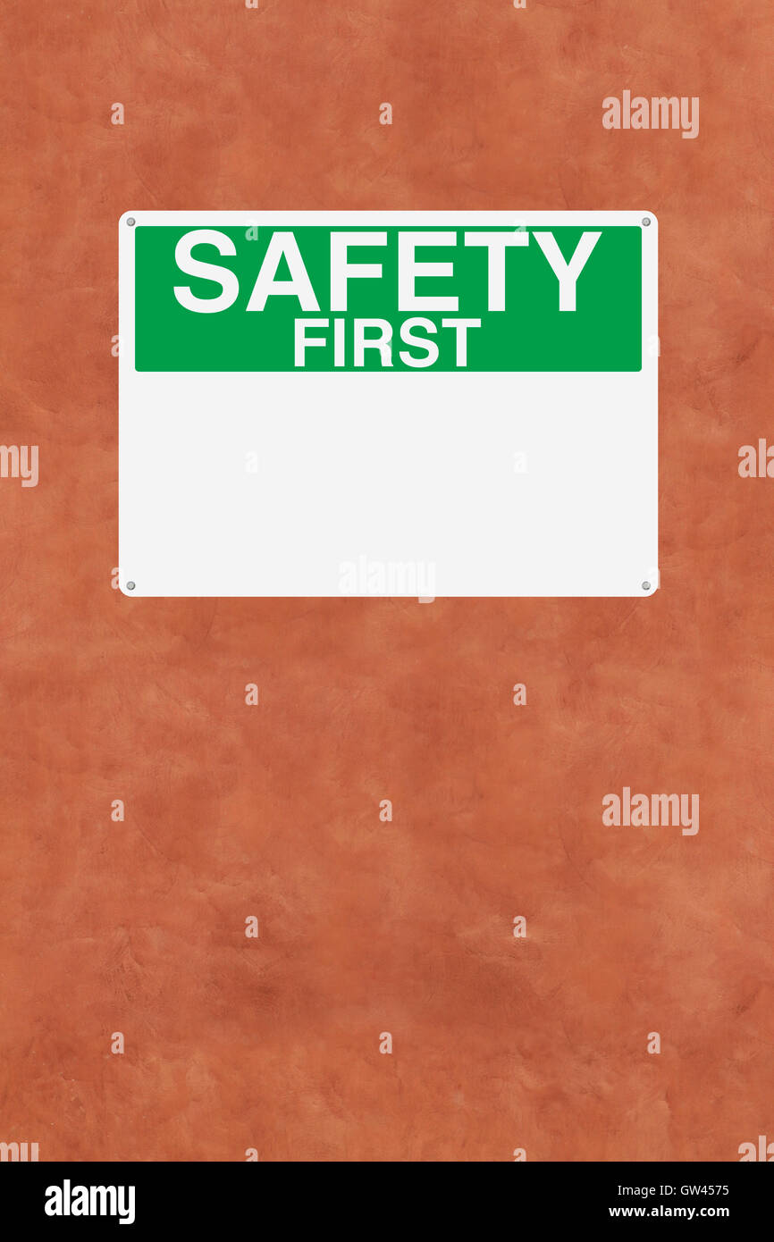 Sign workplace safety empty hi-res stock photography and images - Alamy